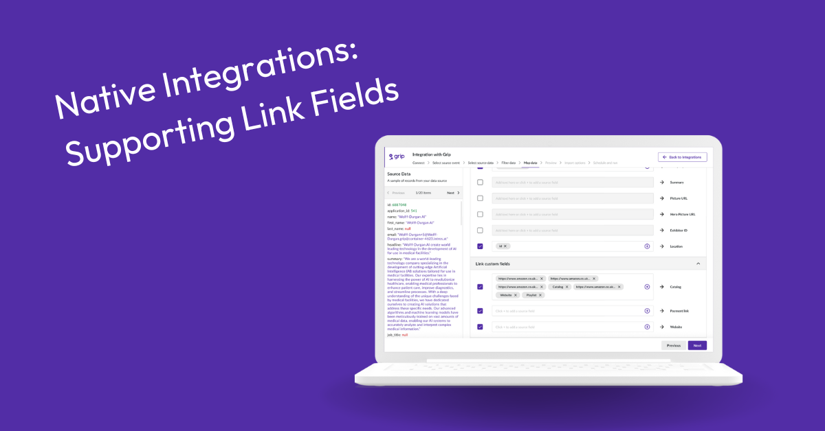 Enhancing Events with Custom Link Fields (by using Native Integrations)